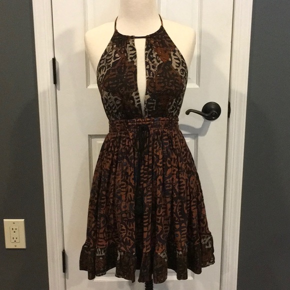 Free People | Dresses | Free People Backless Mini Dress Festival Ready ...